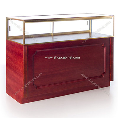 Shop display counter glass cabinet for jewelry supplier