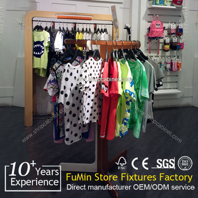 Pop garment display stand design of garments display system supplier