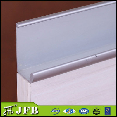Decorations Application aluminum extrusion for kitchen cabinet door,3 meters length, anodized silver finish supplier