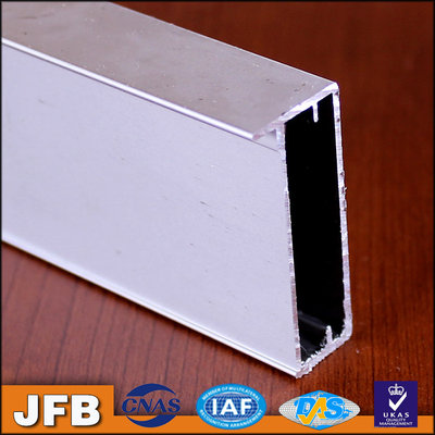 Item L007 3000meters anodized silver CNC aluminum anodized/powder coating electrophoretic kitchen cabinet frame profile supplier