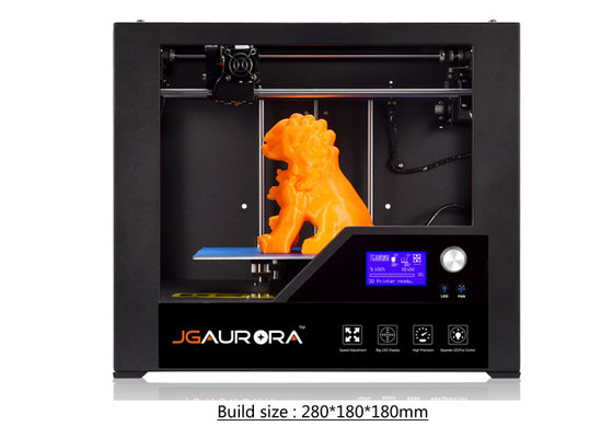 Rapid Prototyping 3D Printing Machine , 0.4mm Nozzle PLA Filament 3D Printer