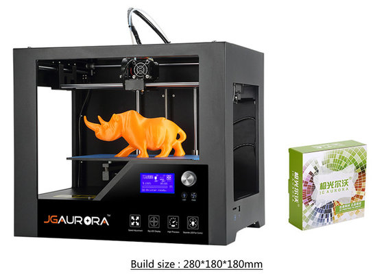 Single Extruder Large Format 3D Printer Cura Software Black Nozzle 0.4mm