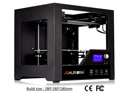 High Resolution Office Desktop 3D Printer Black LED Light SD Card