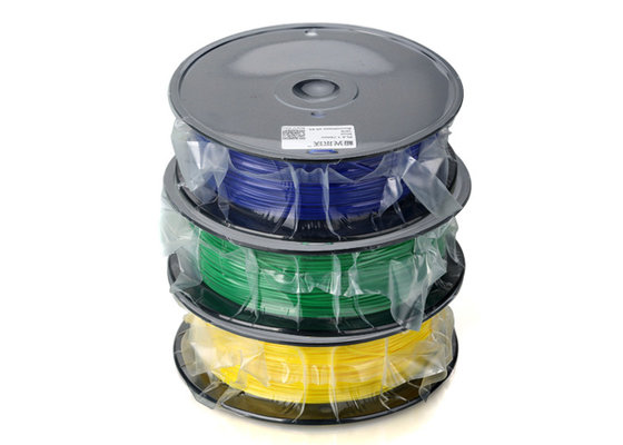 Green Bulk ABS 1.75 Filament For 3D Printers Odorless Low Density
