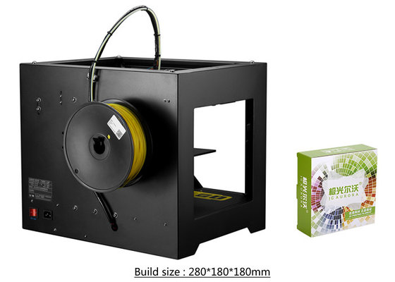 Aluminum Hot Bed High Res 3D Printer Cura Software Led Light With Fan