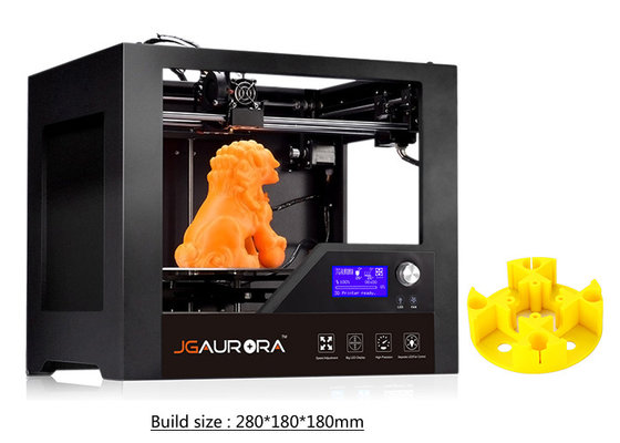 ABS Filament Rapid Prototyping 3D Printer , Black Industrial 3D Printing Machine