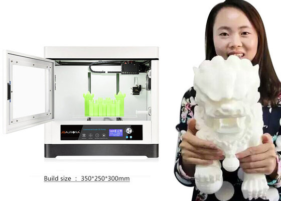 FDM Type Industrial High Res 3D Printer White Metal With Dual Feeding Filament