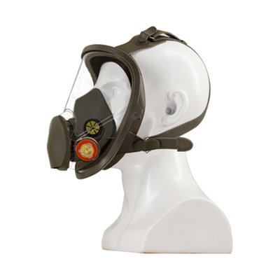 China Gas Mask Manufacturer Supplied Spherical Full Face Mask Respirator Activated Carbon air Filter Gas Mask supplier