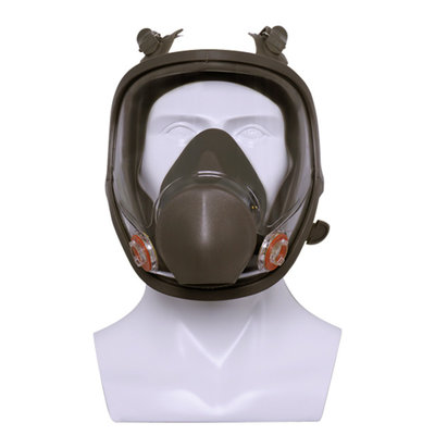 China Gas Mask Manufacturer Supplied Spherical Full Face Mask Respirator Activated Carbon air Filter Gas Mask supplier