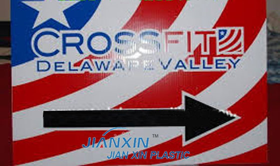 UV Printing Advertising Coroplast Sheets / Blank PP Corrugated Plastic Yard Sign