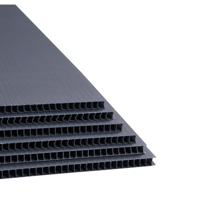 2mm 4mm 6mm 10mm Black Coroplast Corrugated Plastic Sheets