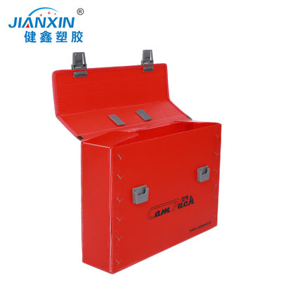 Custom Corrugated Plastic Shipping Box With Handles/ Colored Coroplast Box