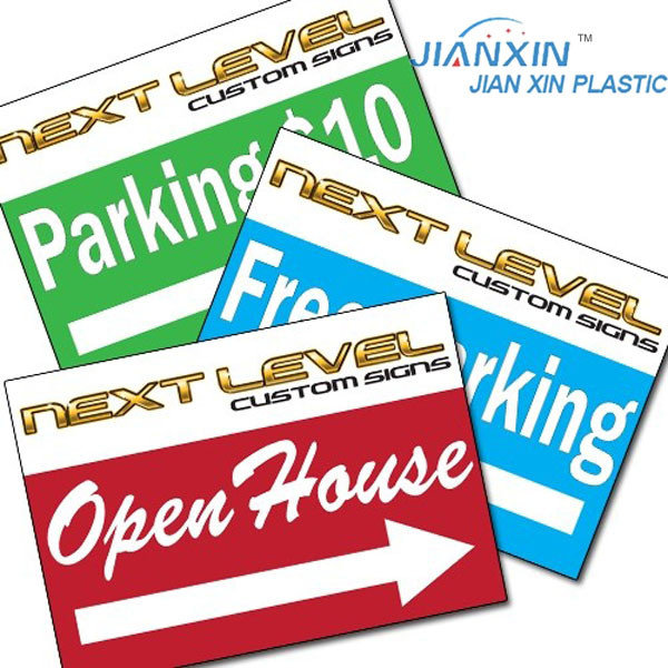 Colorful Corrugated Advertising Signs / Coroplast Sign /Silk-screen Printing