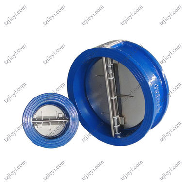 PN16 double disc butterfly type wafer check valve