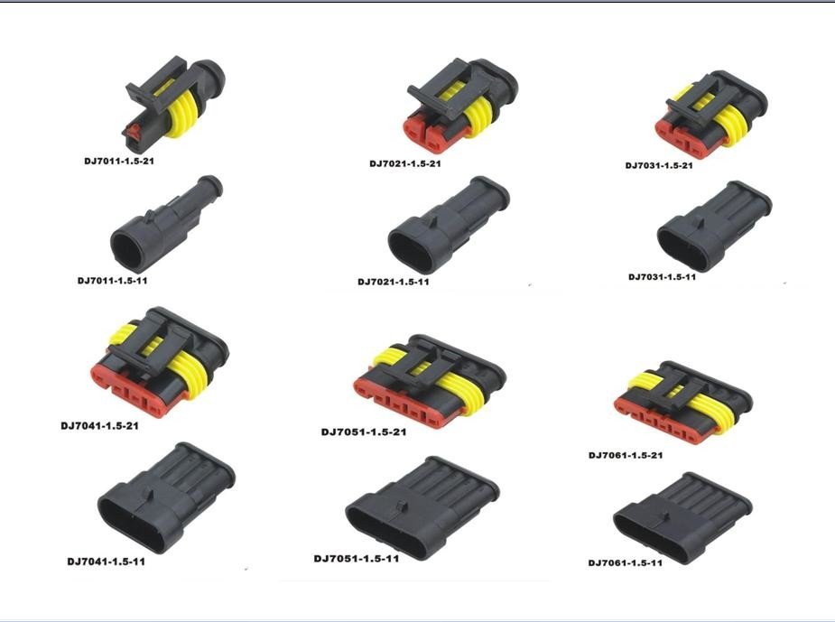 AMP Connector TE Connector TYCO Connector 1P 2P 3P 4P 5P 6P