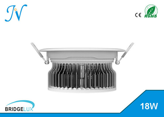 18W interior blanco ahuecado llevó la CA 100V - 240V de Downlight con la vivienda de aluminio
