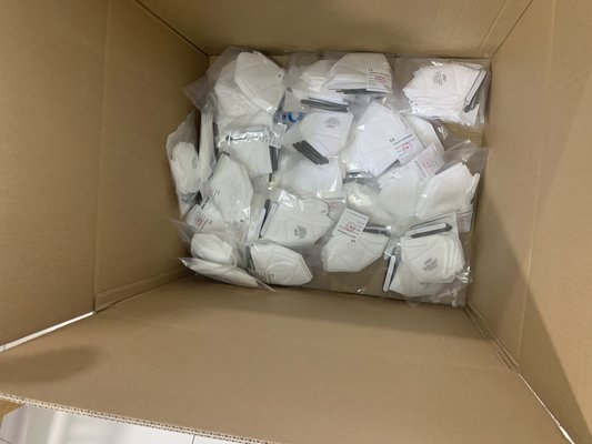 5ply Foldable Kn95 Mask Stock 50000pcs With CE & FDA Certificate No Irritation
