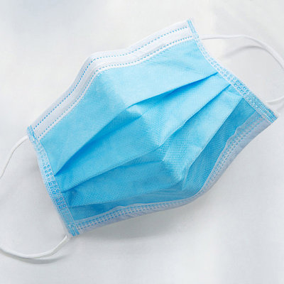 Elastic Earloop Medical Mask Anti Bacteria , Anti Dust Medical Mouth Mask