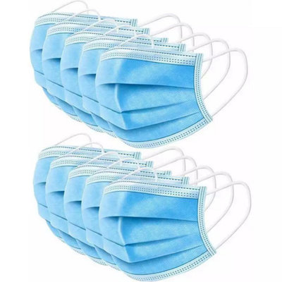 Anti Pollution 3ply Disposable Earloop Face Mask , EO Sterile Disposable Dust Masks