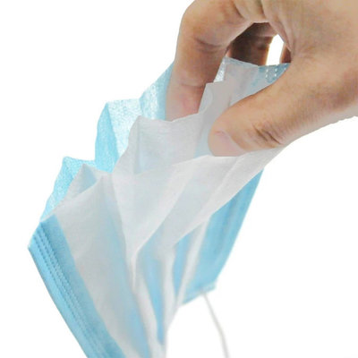 Pm2.5 3 Ply Disposable Surgical Mask ISO13485 In Stock Dust Prevention