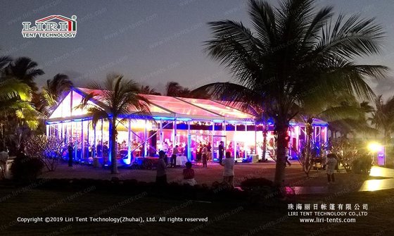 clear span aluminum alloy structure tent with  glass walls for events