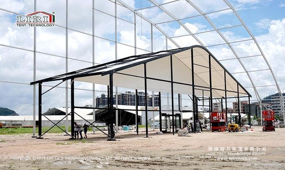 35m width black arcum tent with alumnium frame and PVC fabric