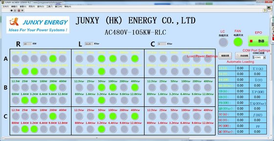 JUNXY Resistive and Reactive Load Bank For UPS & Generator Load Testing, 400Hz frequency load bank