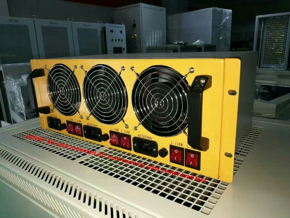 JUNXY 4U 6.666kw rack mounted load bank for data center load testing