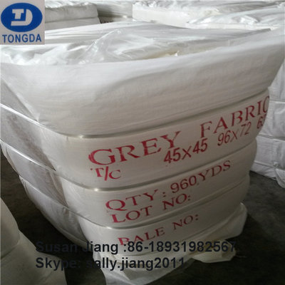 Polyester cotton 65/35 45*45 110*76 63" greige fabric