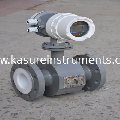 integrate type sewage flow meter with PTFE lining flanged connection