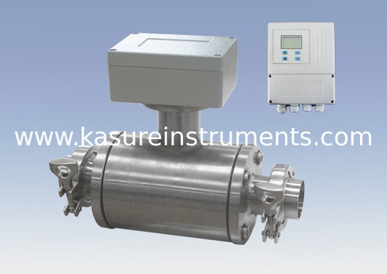 remote type milk flow meter with PTFE lining wafer connection