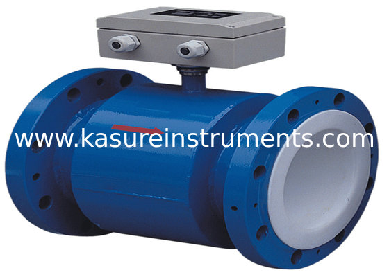 remote type electromagnetic flow meter with PTFE lining flanged connection