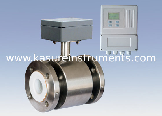 remote type electromagnetic flow meter with PTFE lining flanged connection