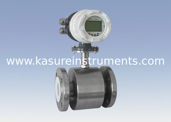 remote type sewage flow meter with PTFE lining flanged connection