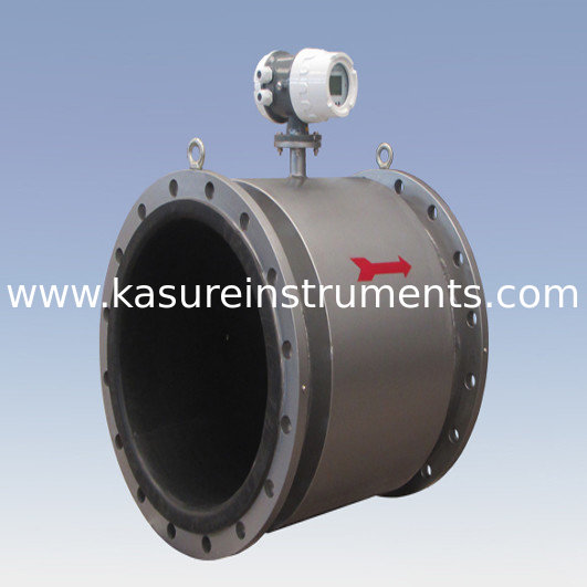 integrate type sewage flow meter with rubber lining flanged connection