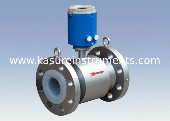 integrate type electromagnetic flow meter with PTFE lining flanged connection