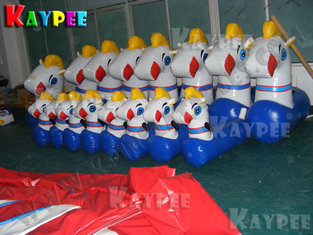 China Inflatable Pony Hop Ride Horse Ride track,airtight pony inflatable sport game KSP054 supplier