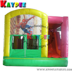China Spiderman combo ,inflatable combo game,spiderman bouncer with slide obstacle KCB039 supplier