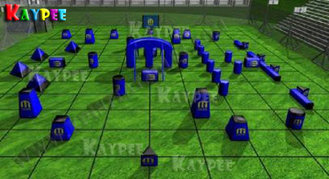 China Millenium Bunker 44 package,Inflatable paintball Bunker filed, paintball arena KPB024 supplier