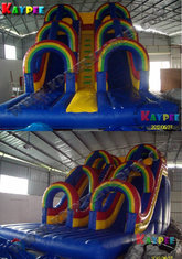China Inflatable rainbow water slide, inflatable water part slide,Inflatable slide Game supplier