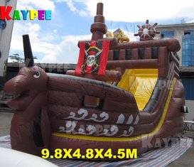 China Pirate ship combo,inflatable bouncer with slide and obstacle supplier