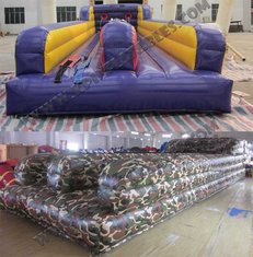 China Camouflage Bungee run,,inflatable active sport game KSP063 supplier