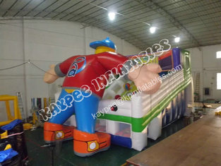 China Inflatable hockey man slide, ,Inflatable sport slide supplier