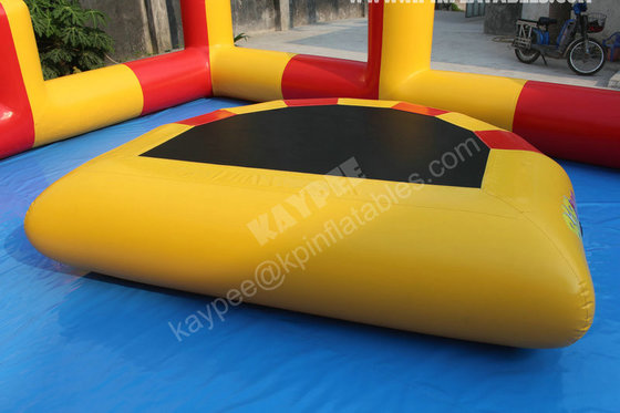 D shape water trampolin,half moon water trampolinme, jumper trampoline supplier