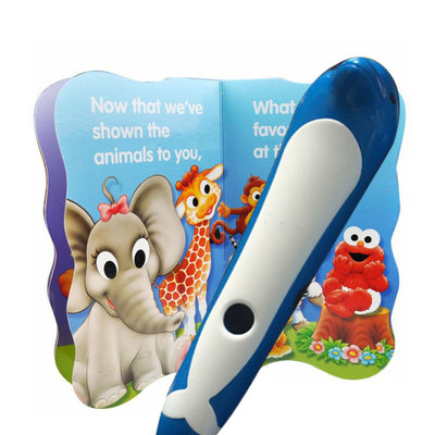 Dolphin Kids Learning Pen Support MP3 / Game / TF Card Blue Green