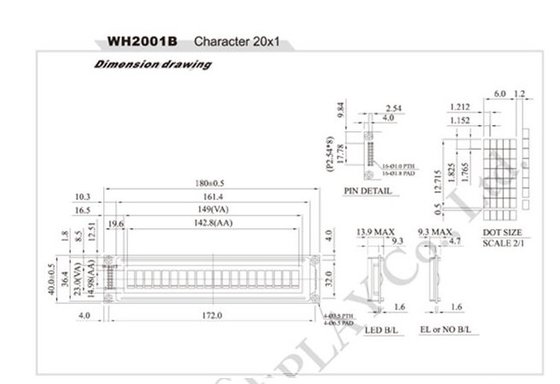 winstar 16*4 Character LCD WH1604E  PANEL,WH2002A supplier