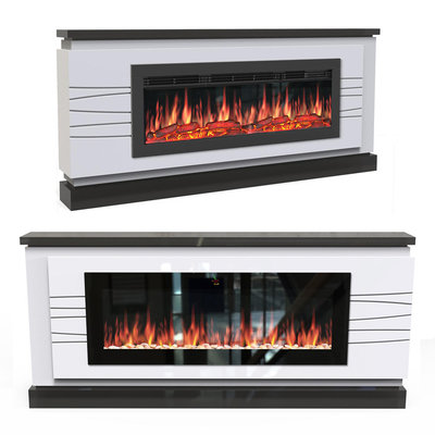 2 sides electric fireplace LED patented flame effect double face fire supplier