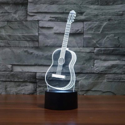 3D  Christmas designs 02 Visual Light 7 Colors Touch Table Desk night light for room decoration
