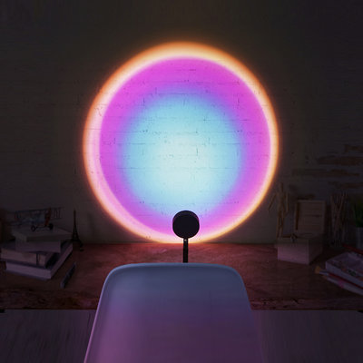 Hot sales Sunset Lamp Modern Rainbow Sunset Projection Lamp for Bedroom Decor