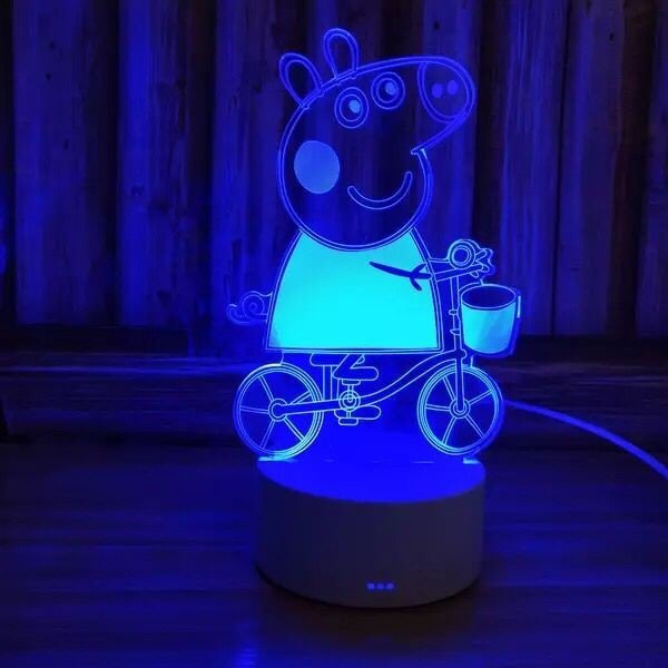 Pepal Pig 3D LED 7 Colors Change Night light  wholesales in China